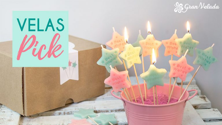 Velas pick caseras, velas divertidas para hacer con niños.
